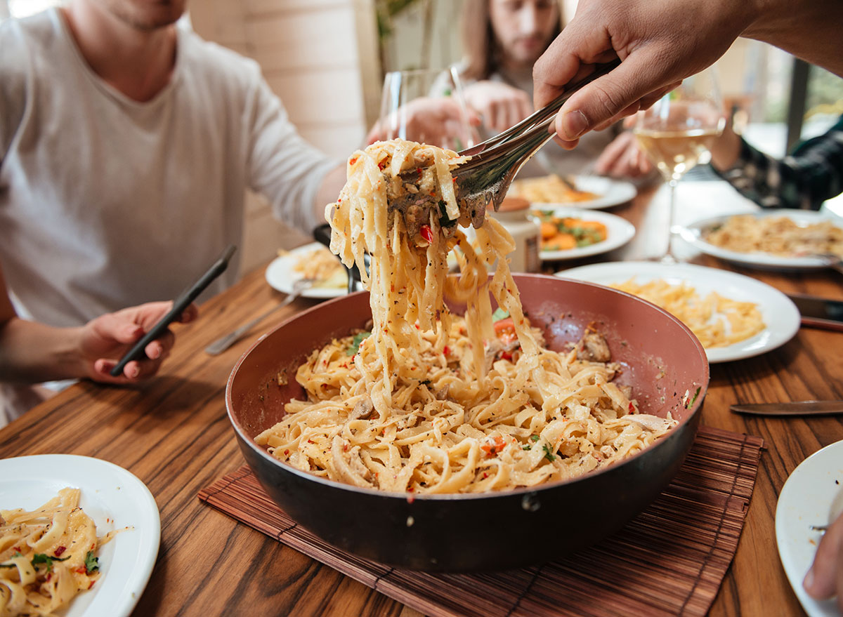 Why does pasta make you feel hungry after eating?