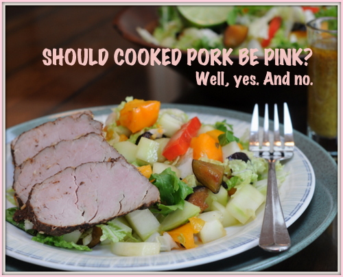 Why does pork turn pink when cooked?