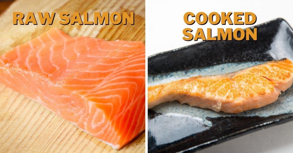 Why does raw salmon taste better than cooked salmon?