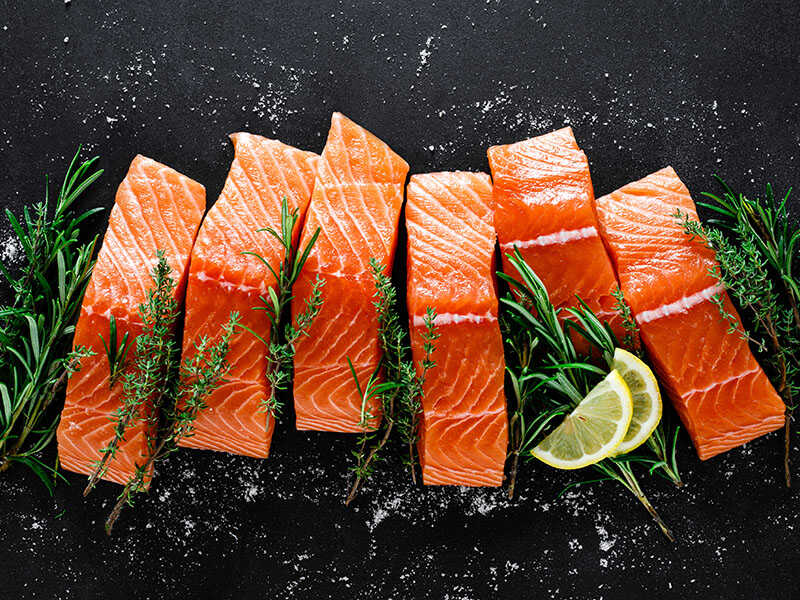 Why does salmon have a fishy taste?