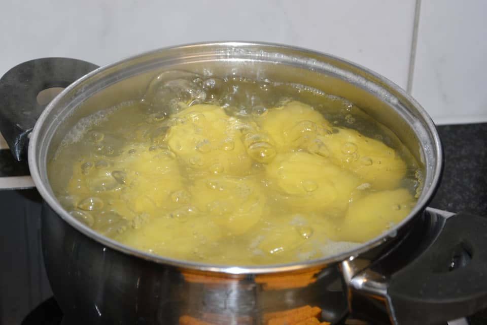 Why don't you put potatoes in boiling water?