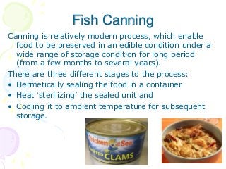 Why fish canning is important?