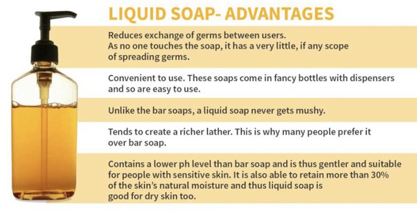 Why is a bar of soap better than liquid?