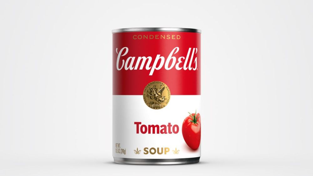 Why is Campbell's soup red and white?