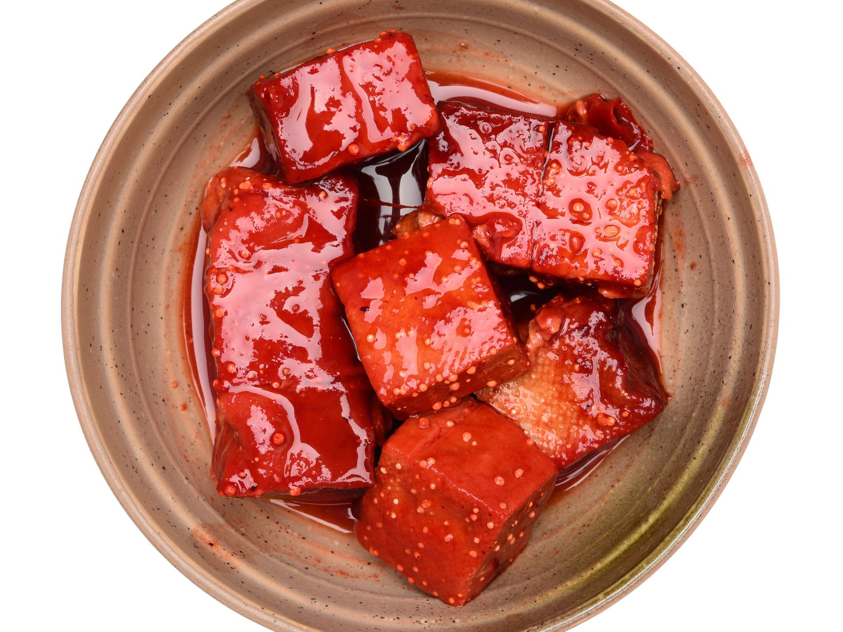 Why is fermented bean curd red?