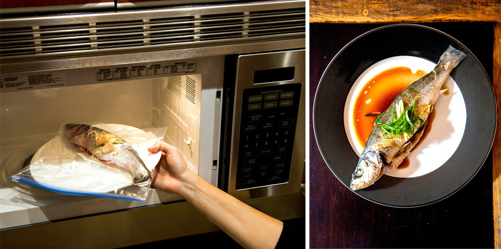 Why is fish a suitable ingredient to microwave?