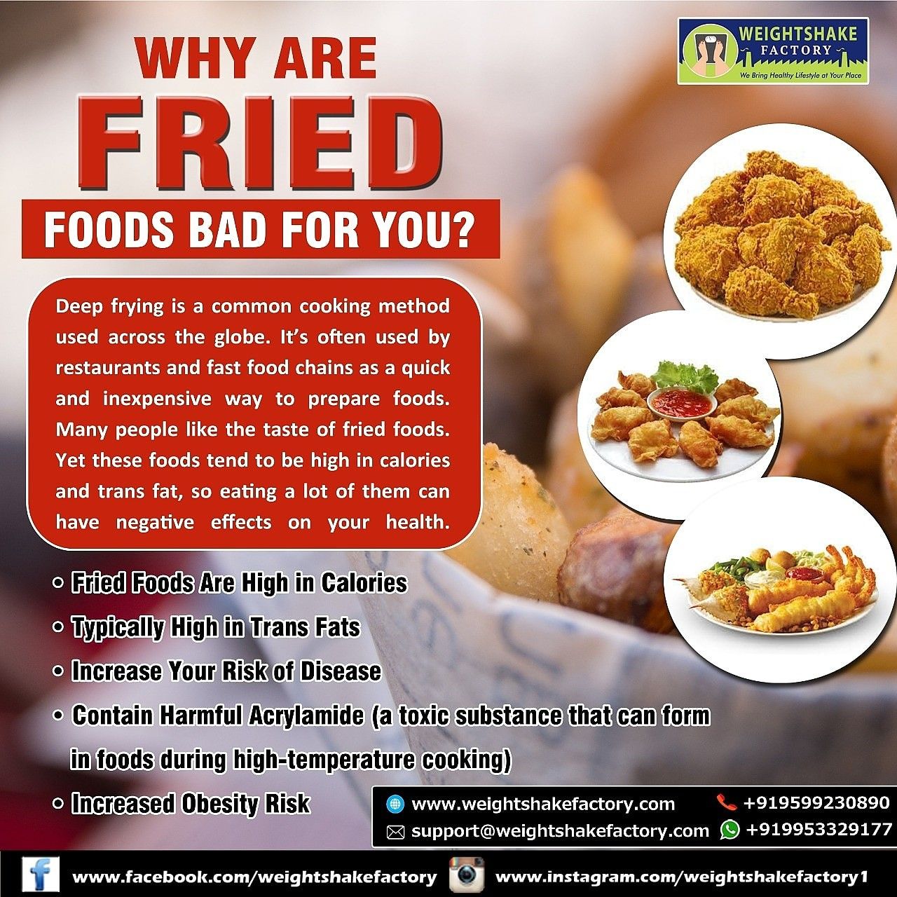 Why is fried food bad for health?