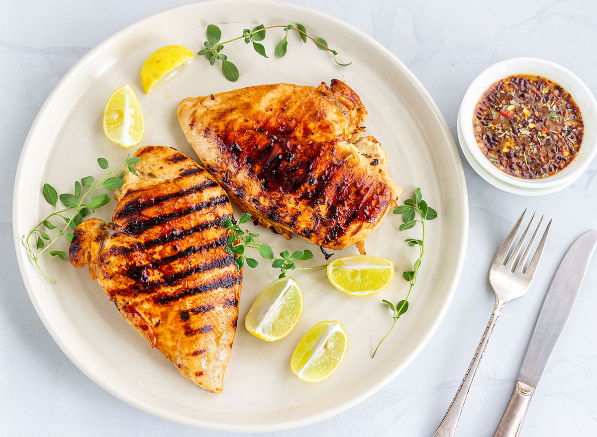 Why is grilled chicken healthier?