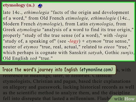 Why is it important to know the etymology of a particular word?