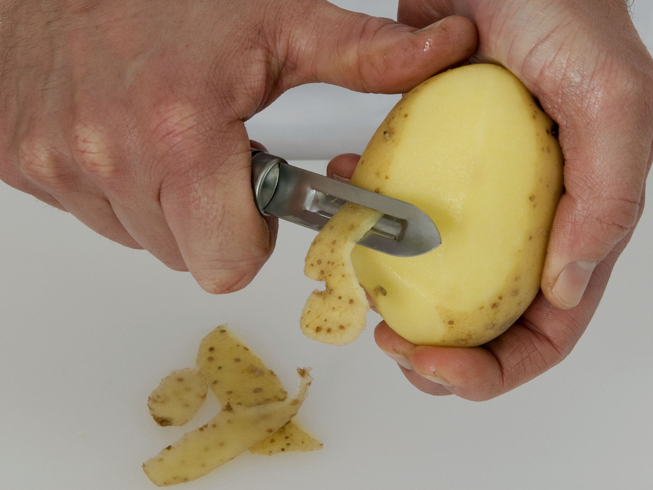 Why is it necessary to peel the potato?