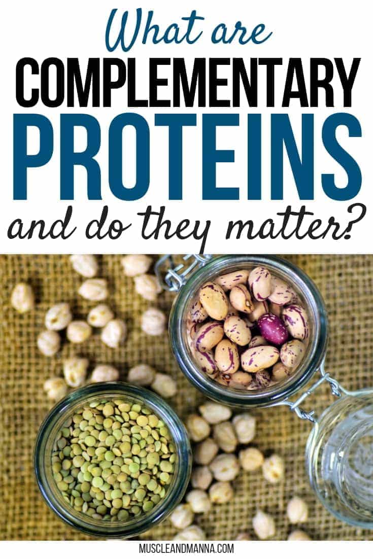 Why is it unnecessary to consume a complementary protein in one sitting?