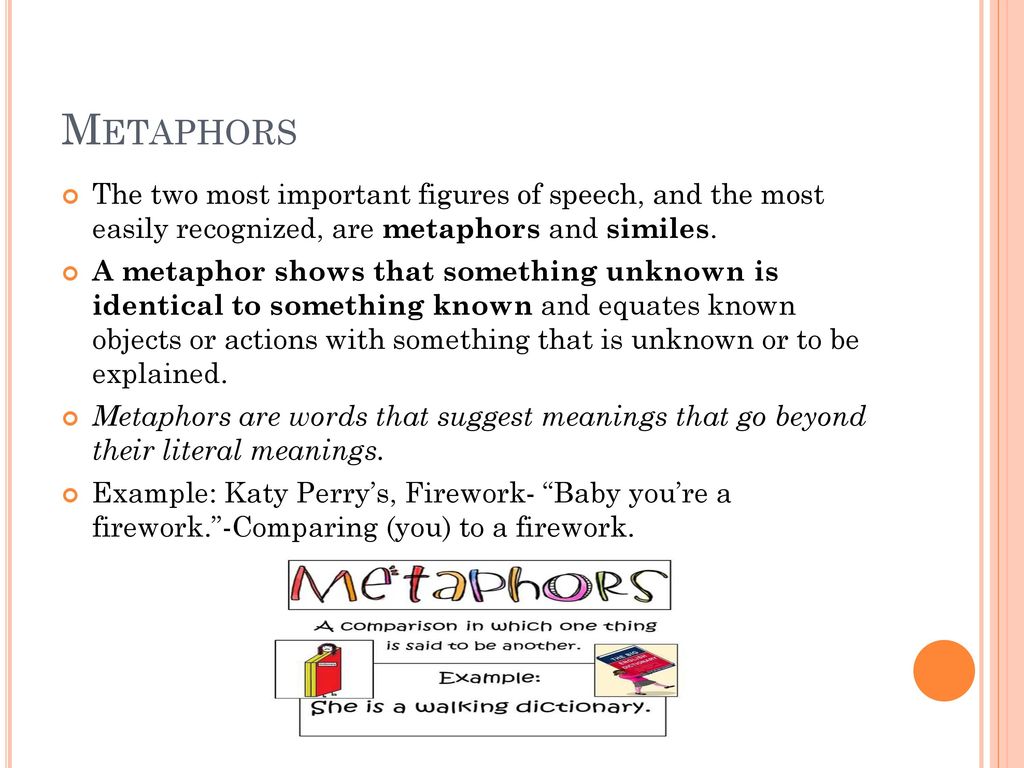 Why is metaphors important in a speech?