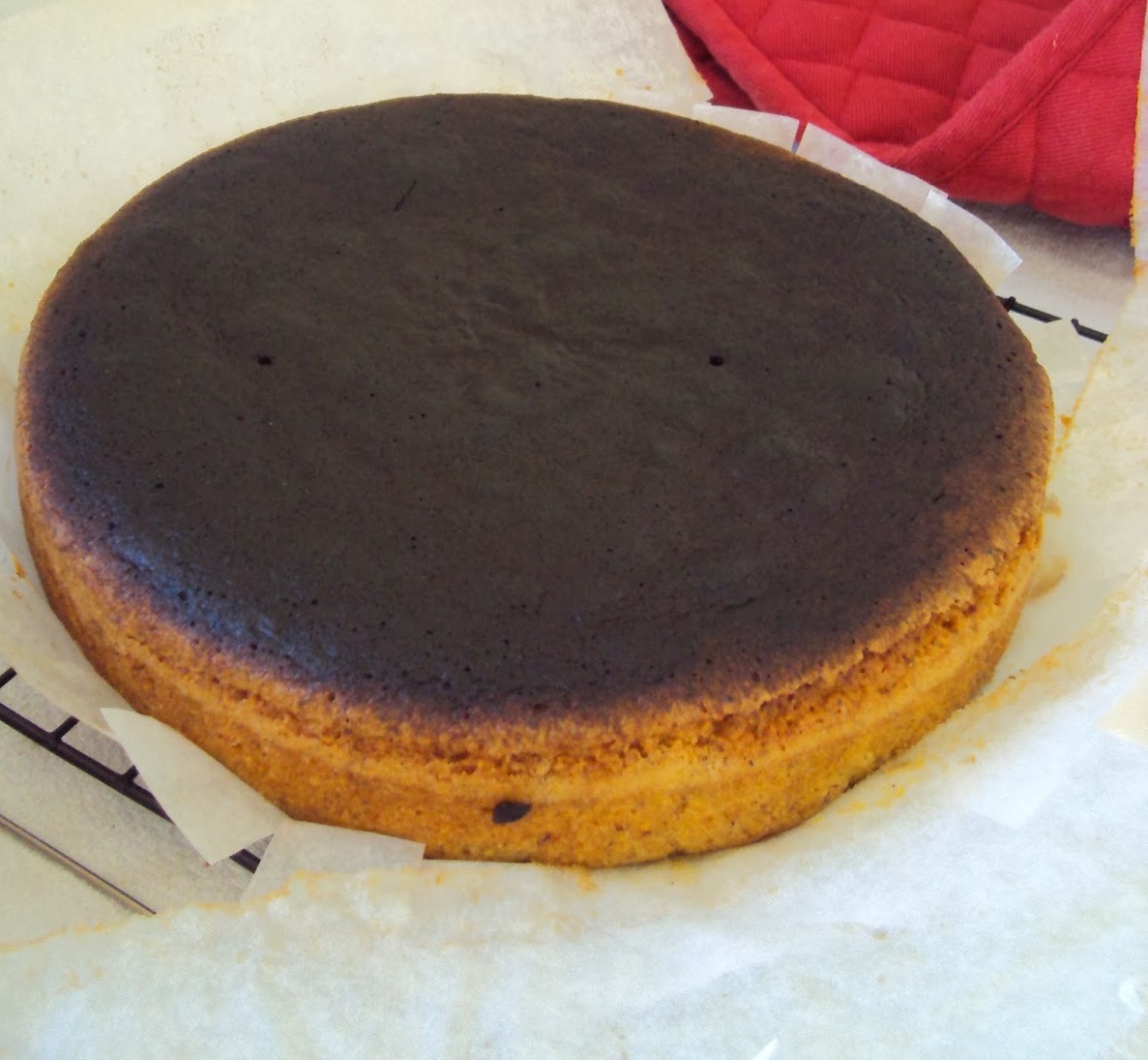 Why is my cake getting burnt on top?