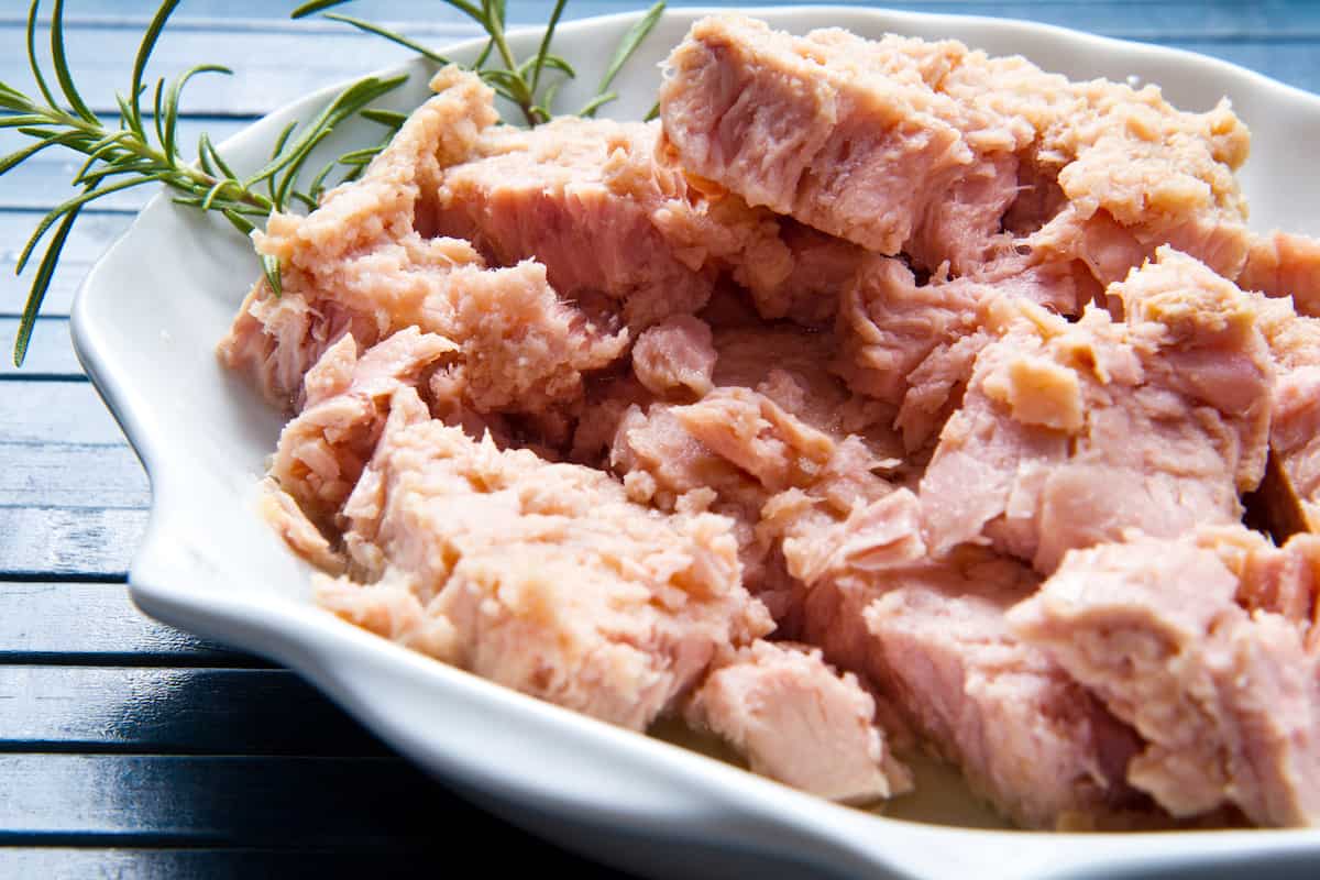 Why is my canned tuna red?