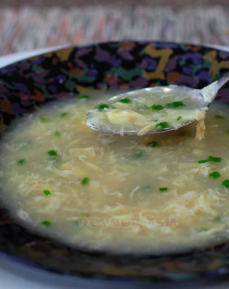 Why is my egg drop soup cloudy?