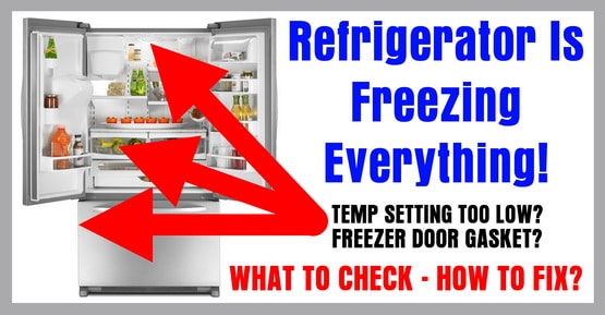 Why is my food frozen in the refrigerator?