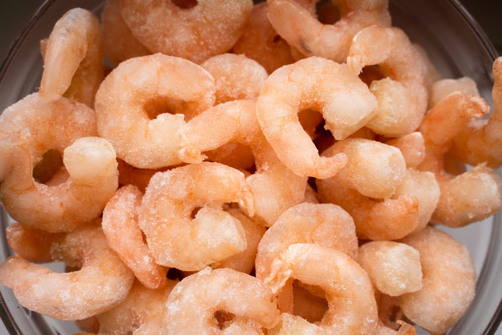 Why is my frozen shrimp dry and shriveled?