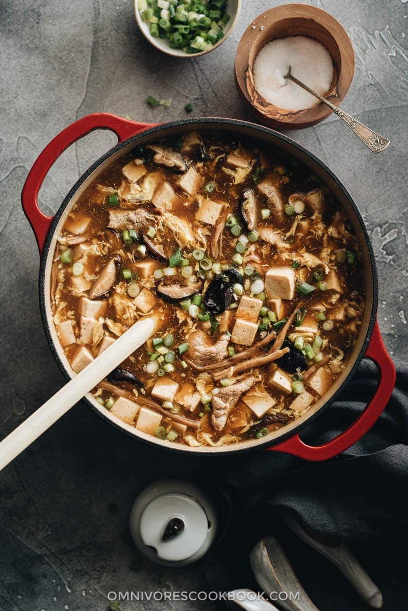 Why is my hot and sour soup gelatinous?