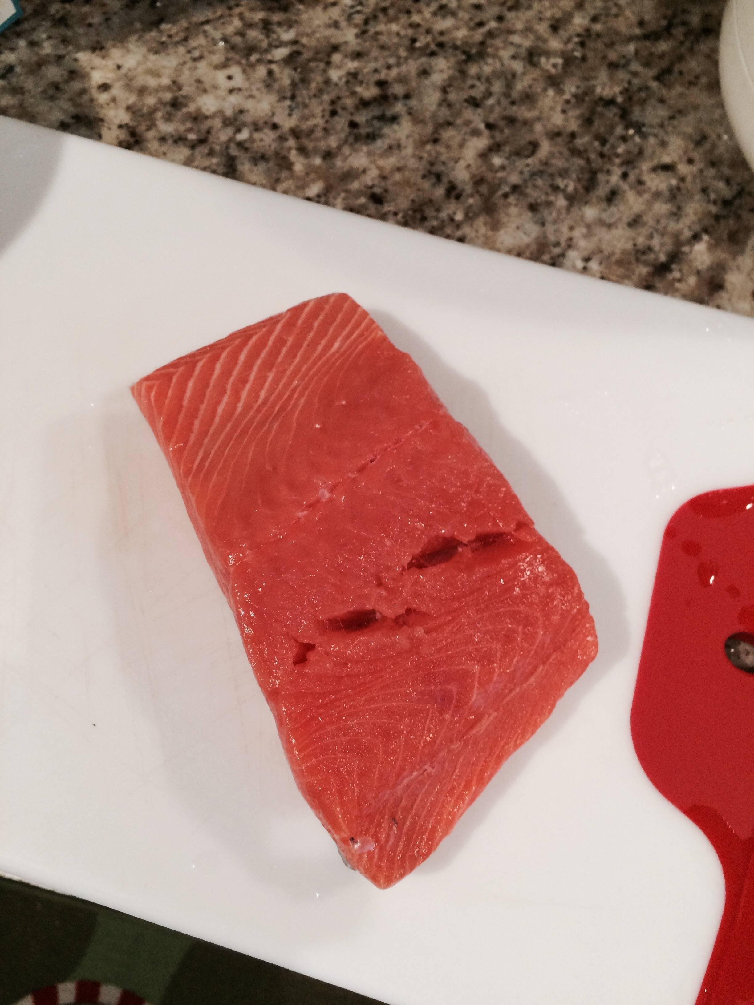 Why is my salmon falling apart Raw?