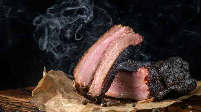 Why is my smoked brisket pink?