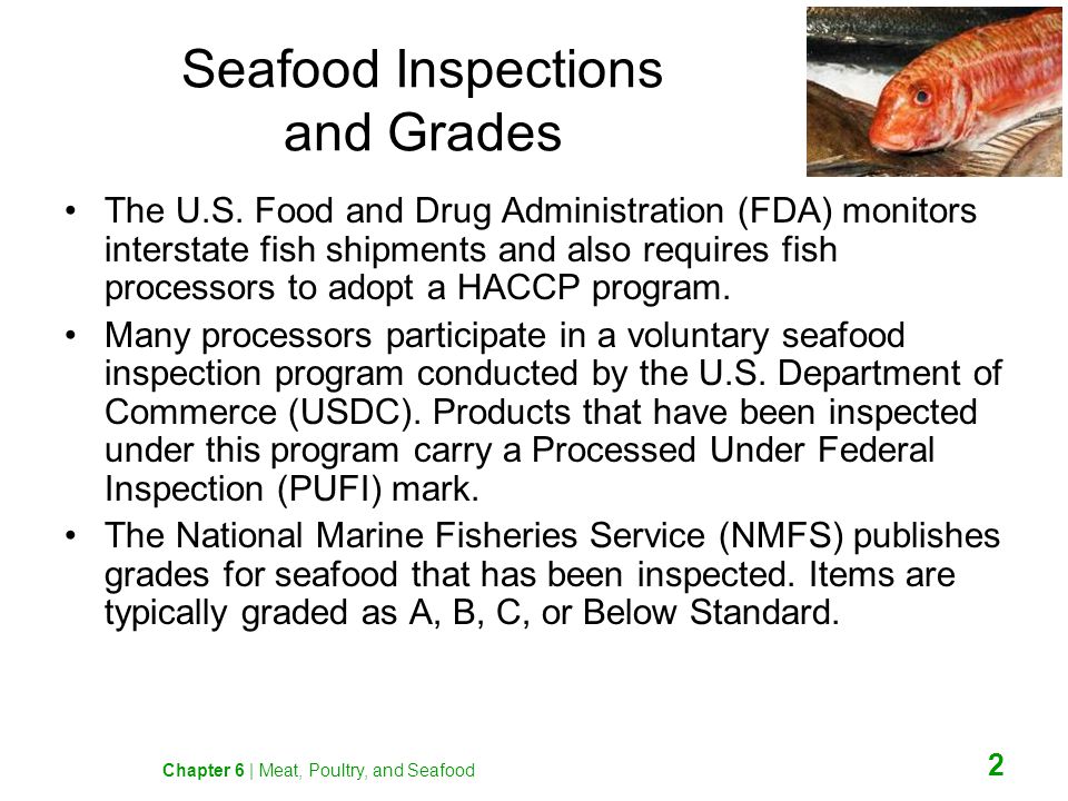 Why is seafood not inspected when it is caught and why is the inspection program voluntary?