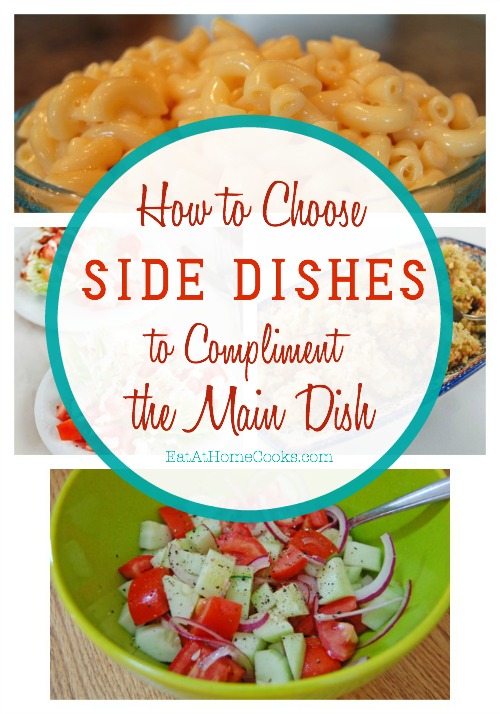 Why is side dish important in main dish?