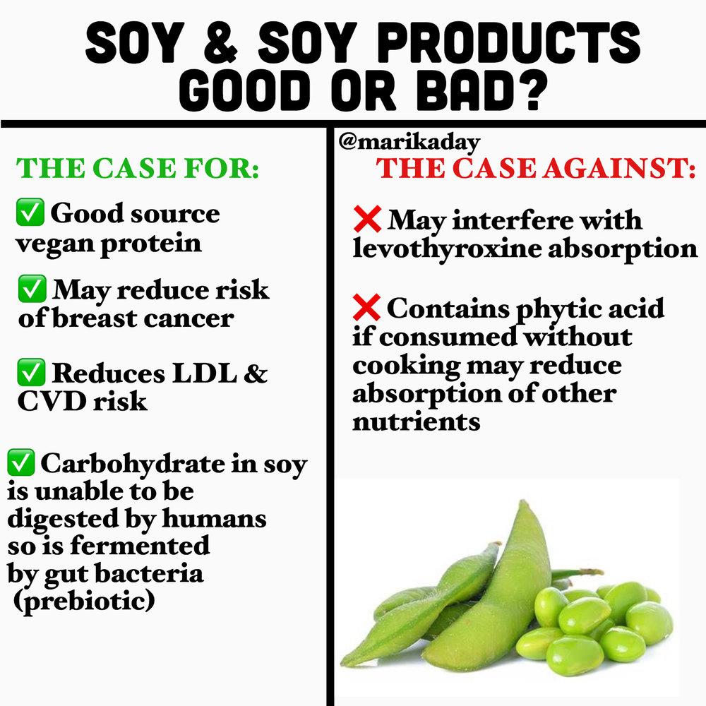 Why is soy not good for females?