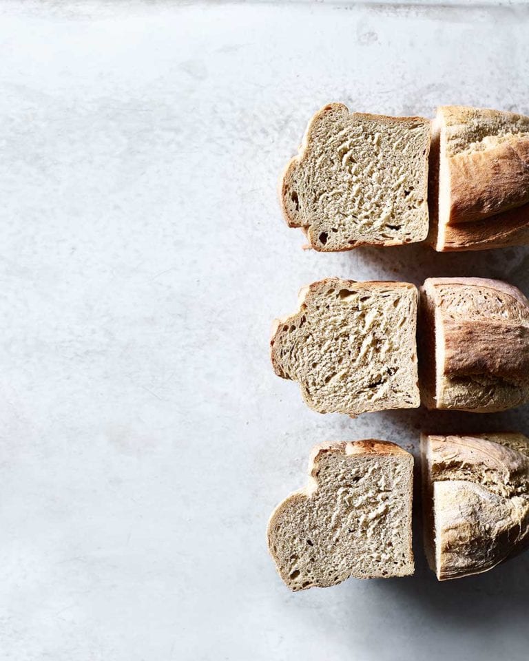 Why is strong bread flour best for making bread?