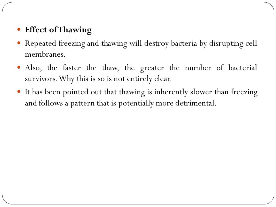 Why is thawing faster than freezing?