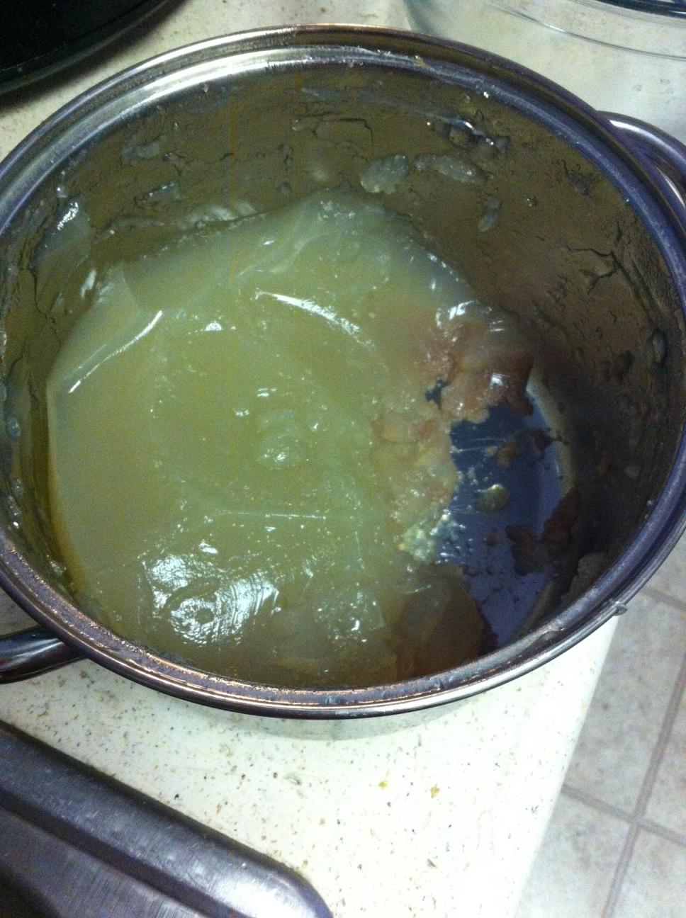 Why is there stuff in my chicken broth?