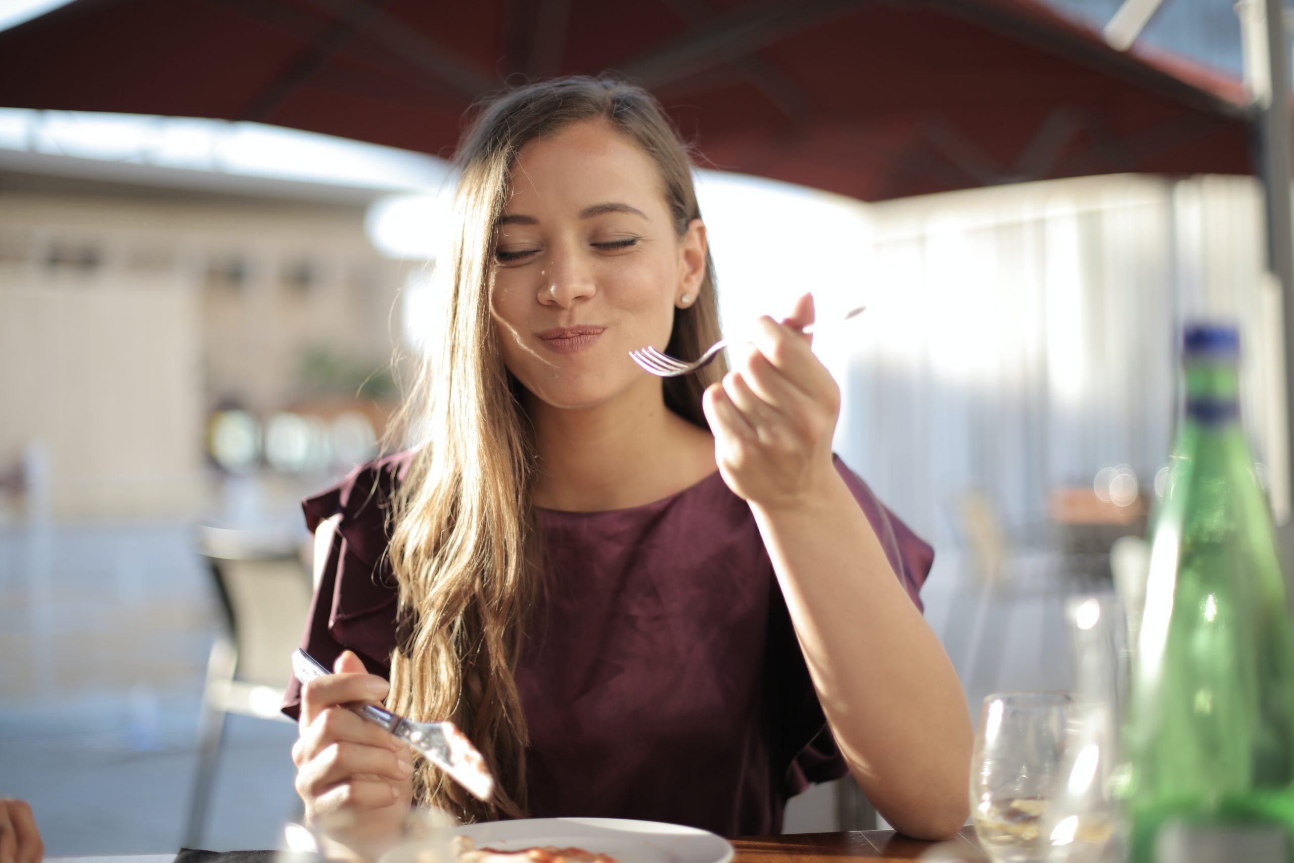 Why should we eat food slowly and chew properly?