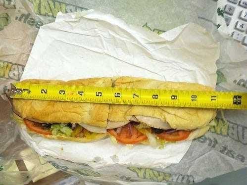 Why the footlong rolls are never exactly 12 inches?