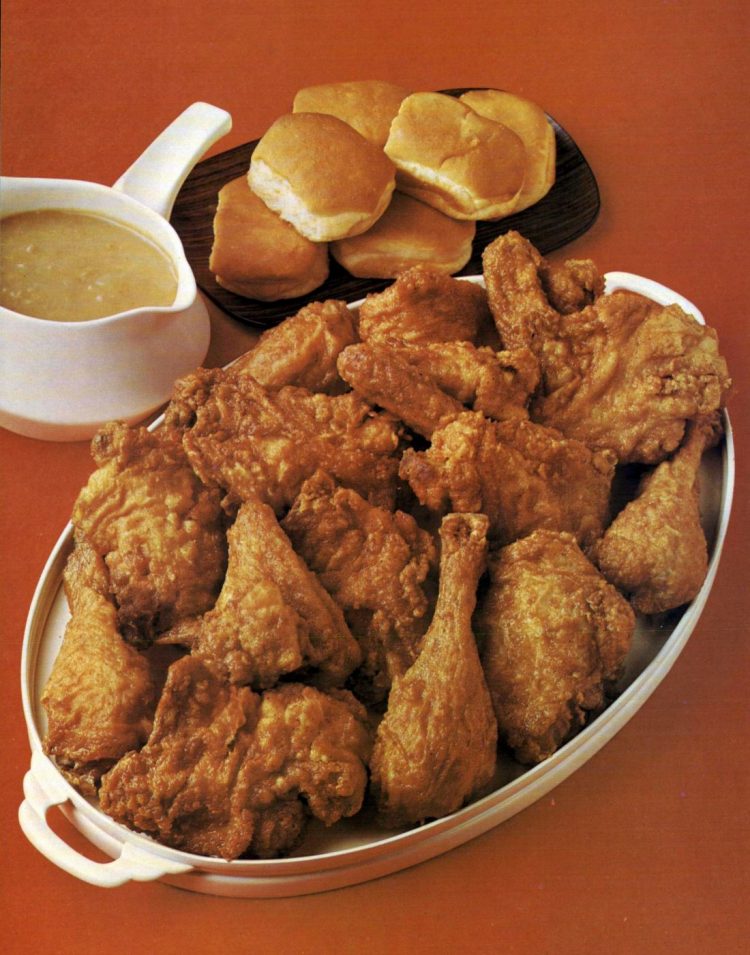 Why was fried chicken popular in the 1960s?
