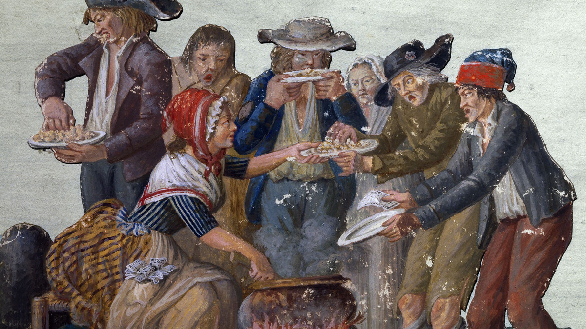 Why were famine and bread important when considering the cause of the French revolution?