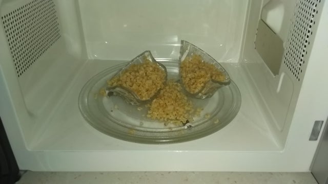 Why would a glass bowl explode in the microwave?