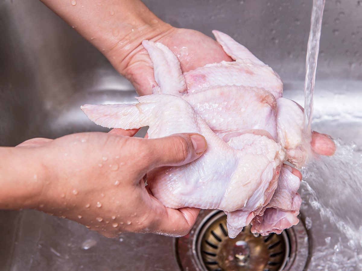 Why you should never wash chicken?