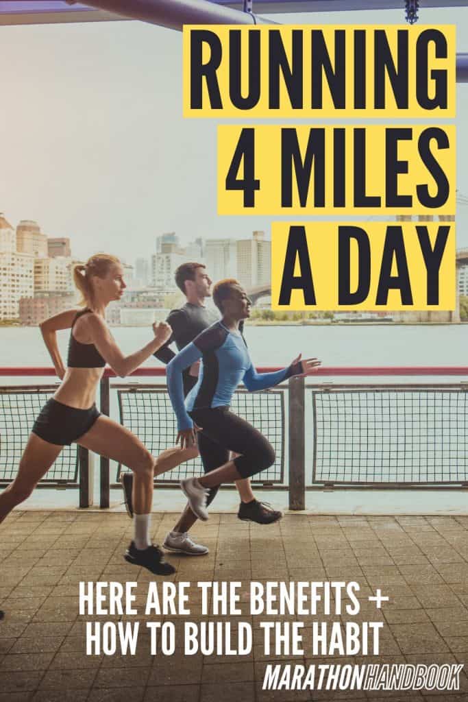 Will running 4 miles a day get me in shape?